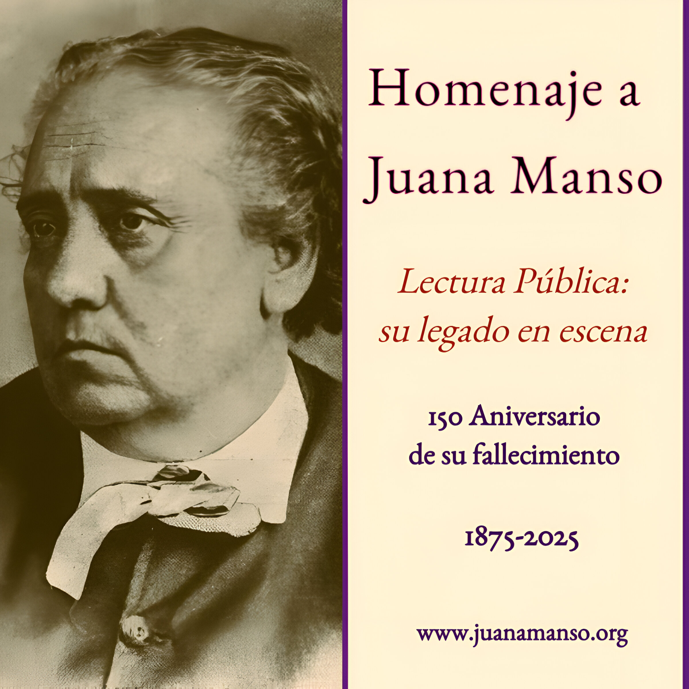 Homenaje a Juana Manso: Lecturas Públicas - Juana Manso